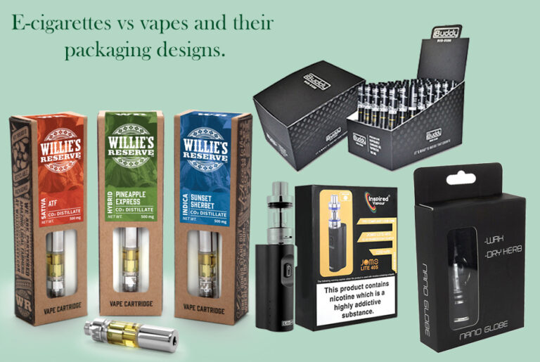E-cigarettes vs vapes and their packaging designs - Custom Cigarette Boxes